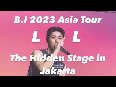 (230310) Fancam Full B.I 2023 Asia Tour L.O.L The Hidden Stage in Jakarta was so lit Hanbin 비아이 ...