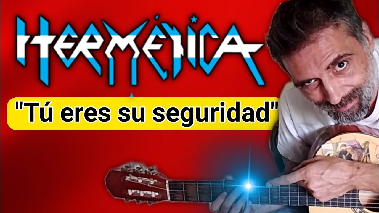 🦎Cómo tocar Hermética Tú eres su seguridad Tutorial Acordes Guitarra ...