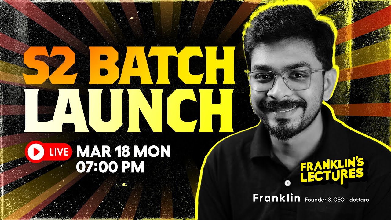 S2 Batch Launch | SURPRISE !!! Franklin's lectures | KTU B Tech 2019 ...
