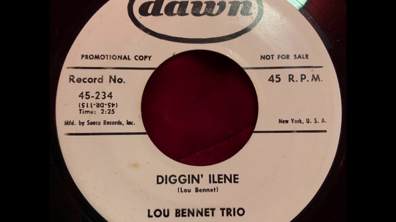 Lou Bennet Trio "Diggin' Ilene" Dawn 234 ~ Wild Jazz Hammond Organ ...
