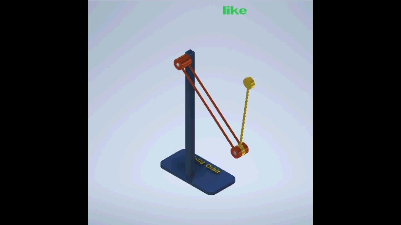 Mesmerizing 3D Animation: The Double Pendulum in Motion || #shorts #animation #pendulum #viral ...