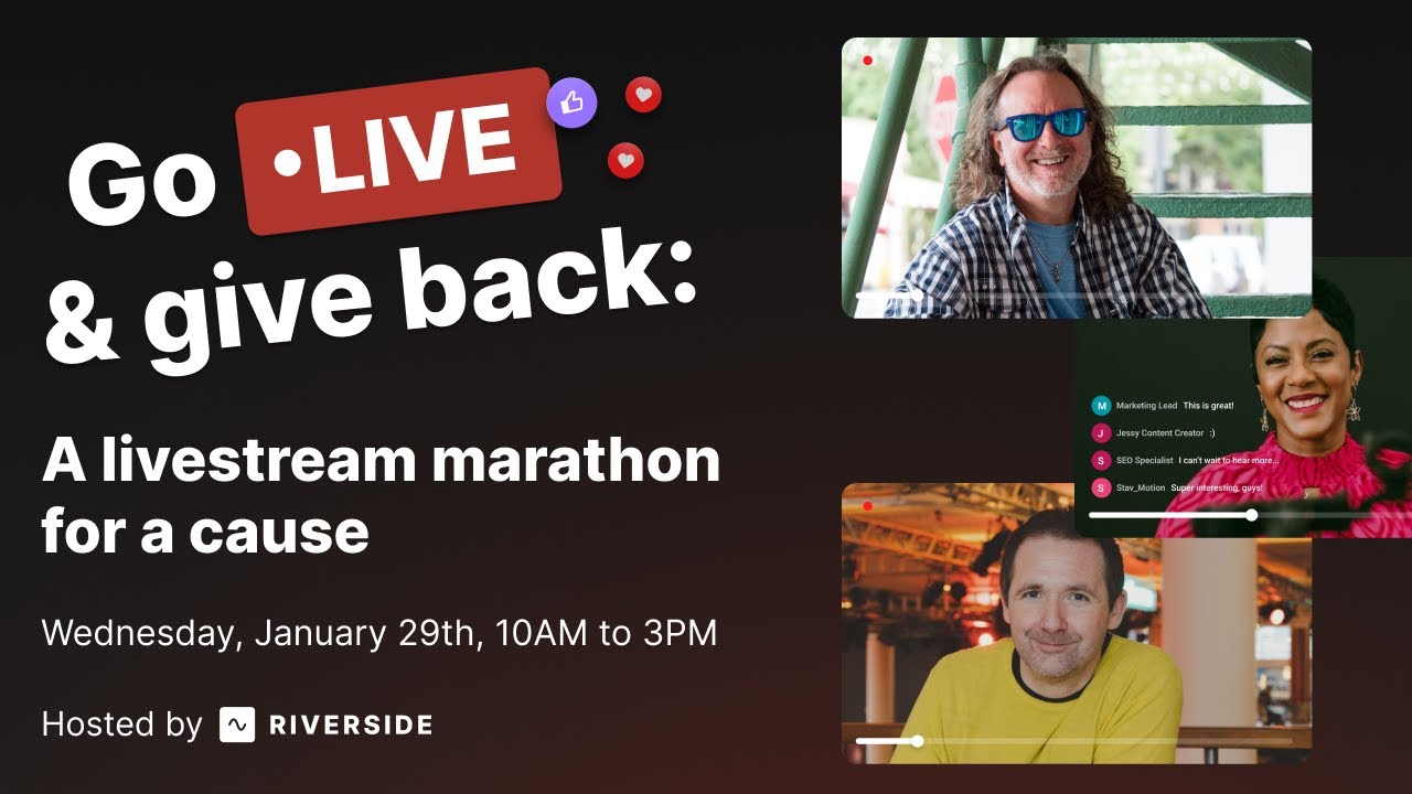 Go live & give back: A Livestream Marathon For a Cause - YouTube