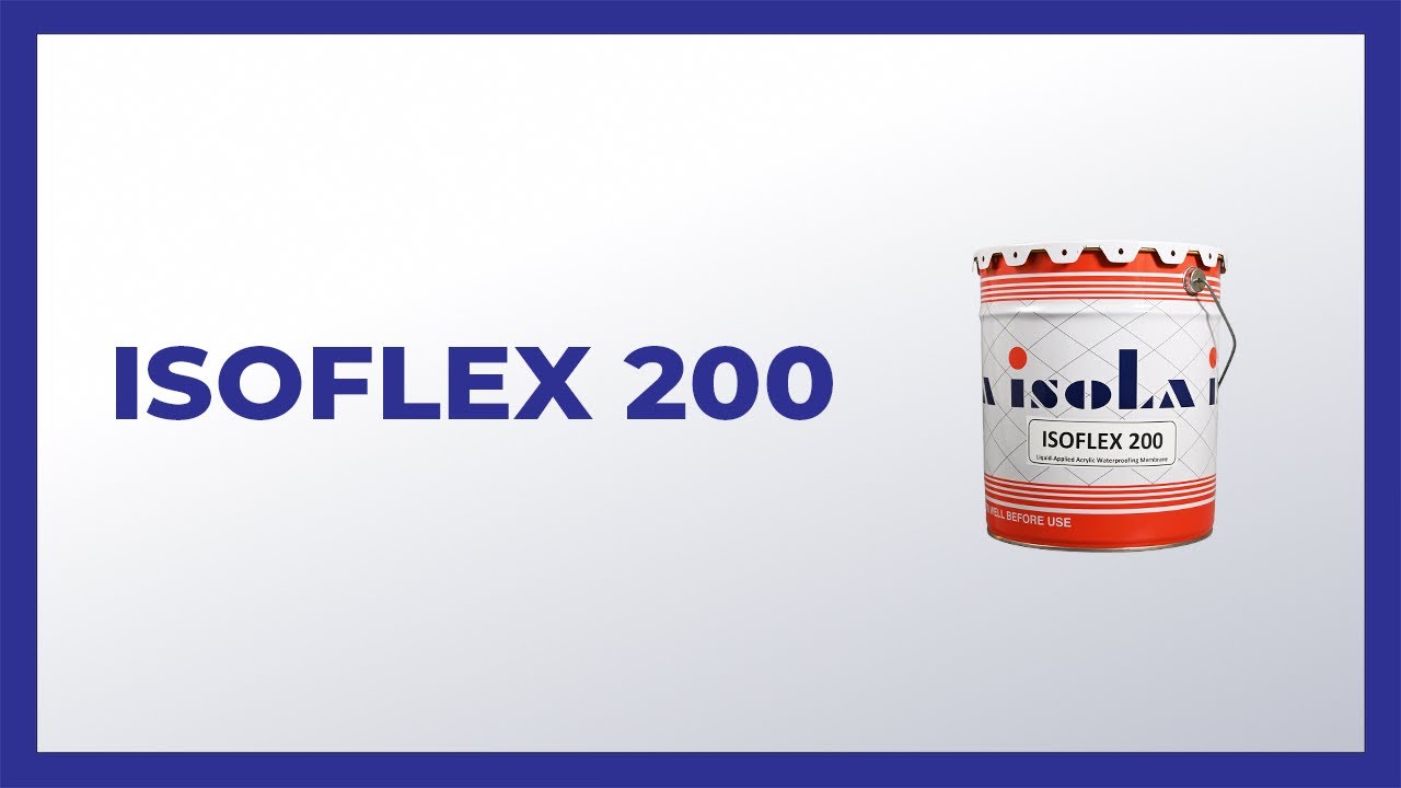 ISOLA - Acrylic Waterproofing | Isoflex 200 | Application Guide - YouTube
