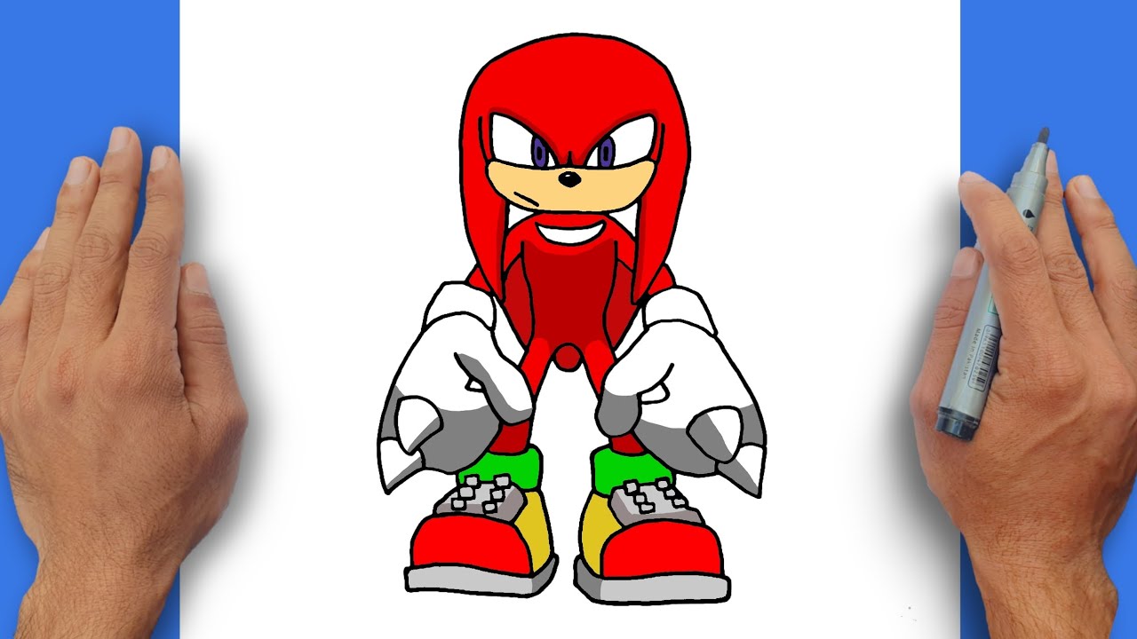 How to Draw Knuckles Easy | Sonic - YouTube