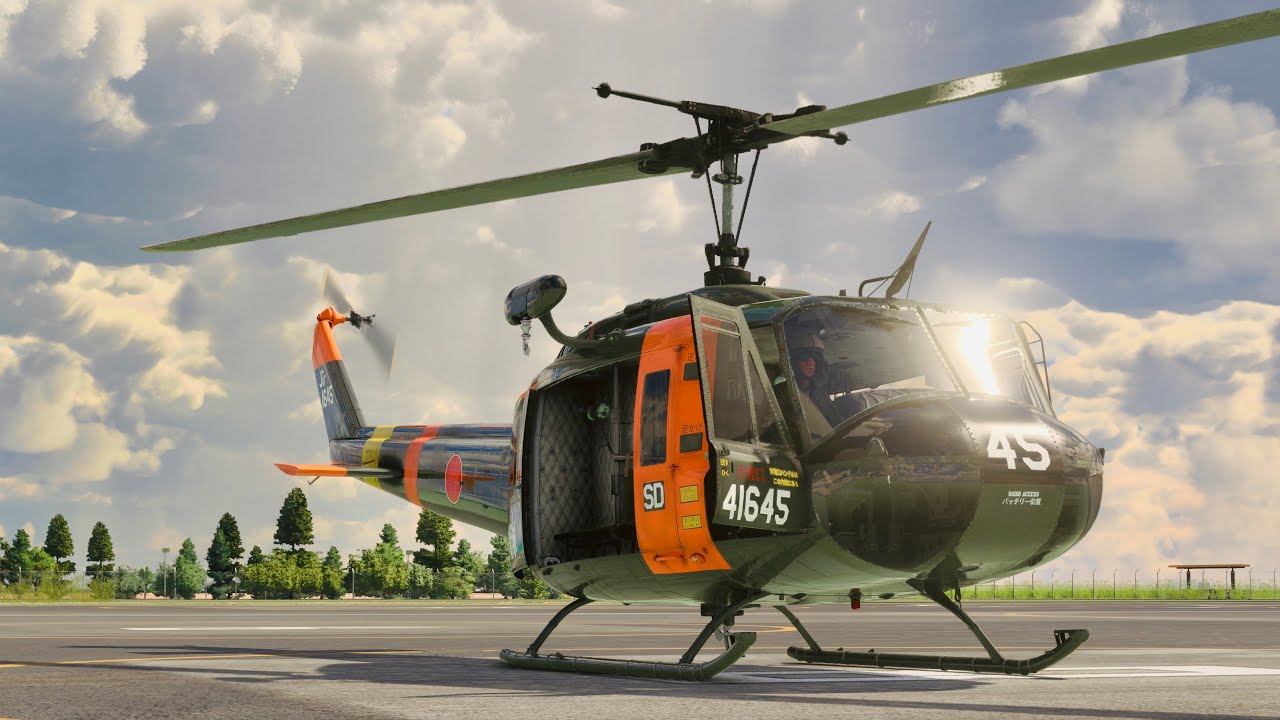 MSFS | HUEY Quick flight | Tokyo Heliport, Japan - YouTube