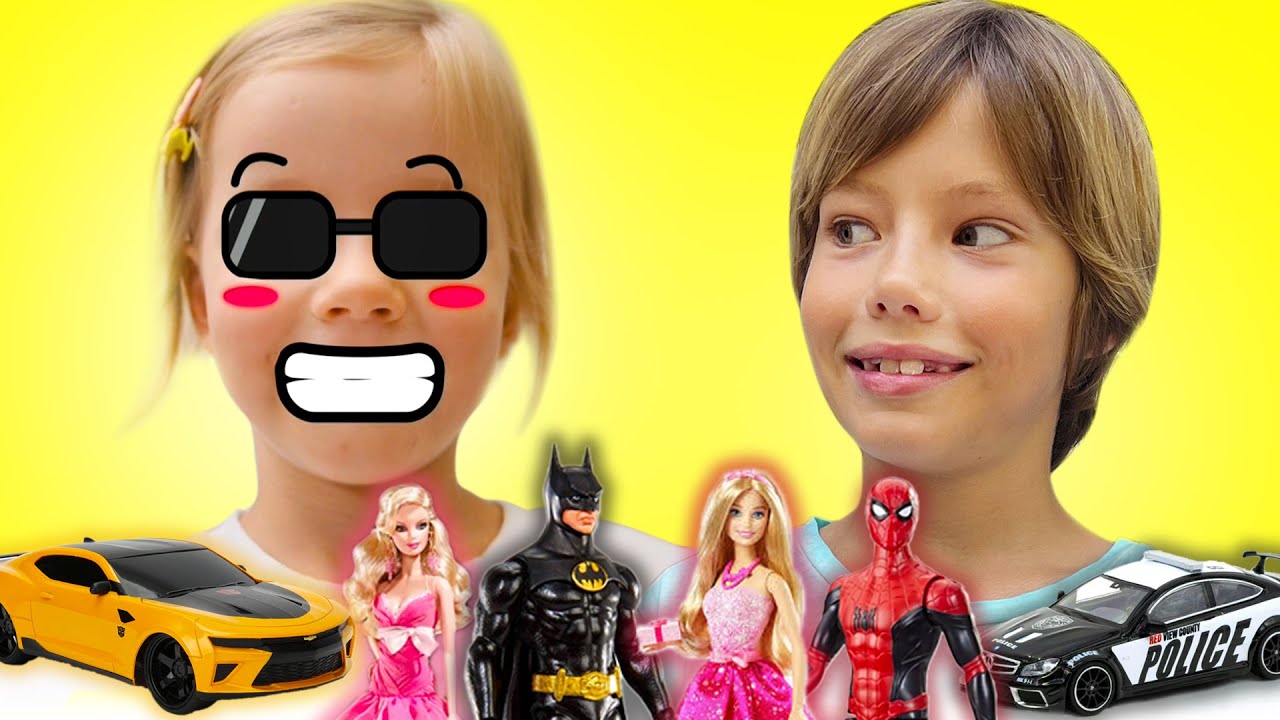 Magic Hide and Seek Superhero and more funny challenges with Alena and ...