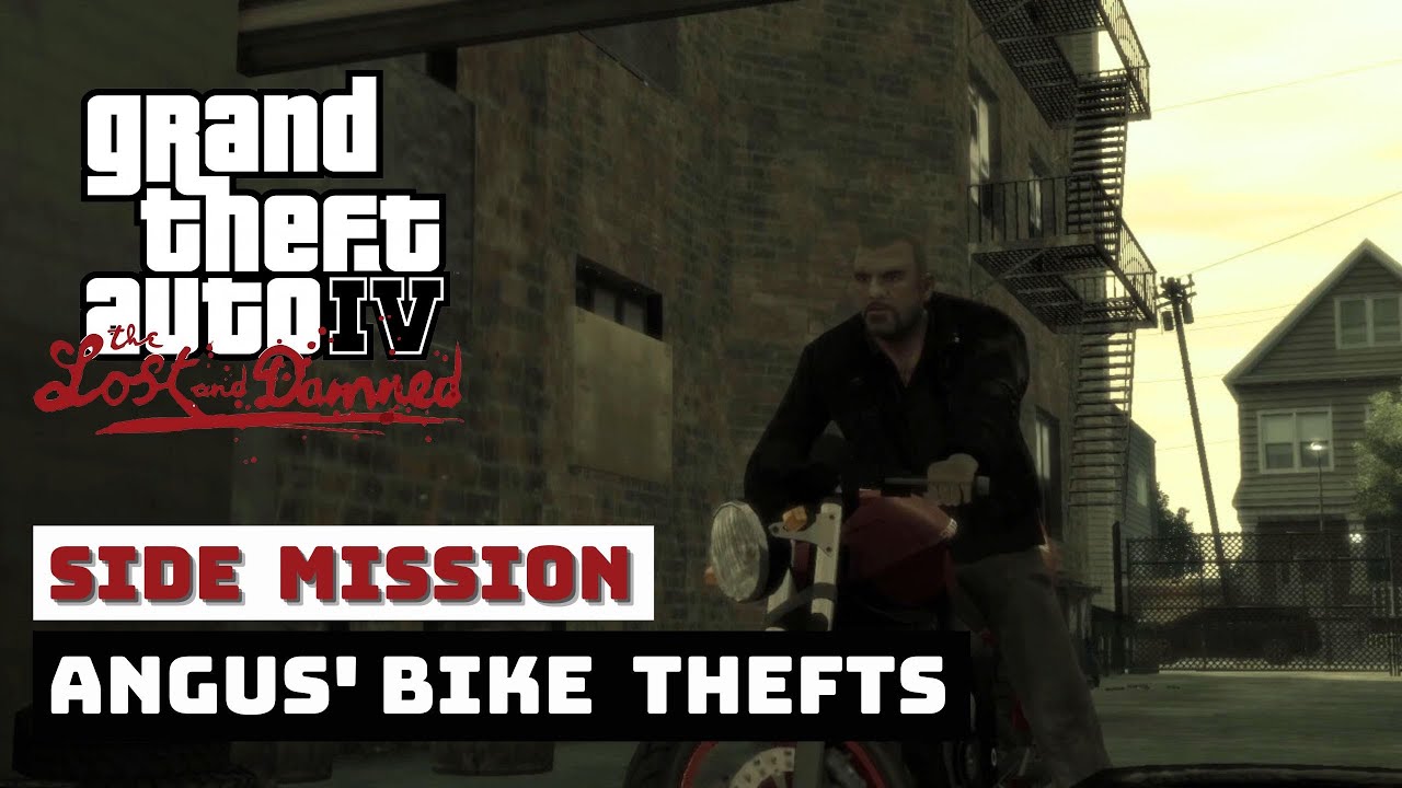 Angus Bike Thefts Walkthrough | GTA 4 TLAD Mods 4K 60fps - YouTube