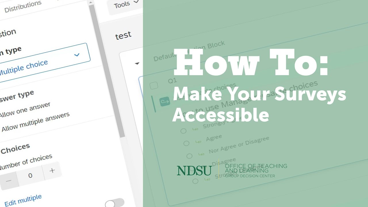 How To Make Your Surveys Accessible - YouTube