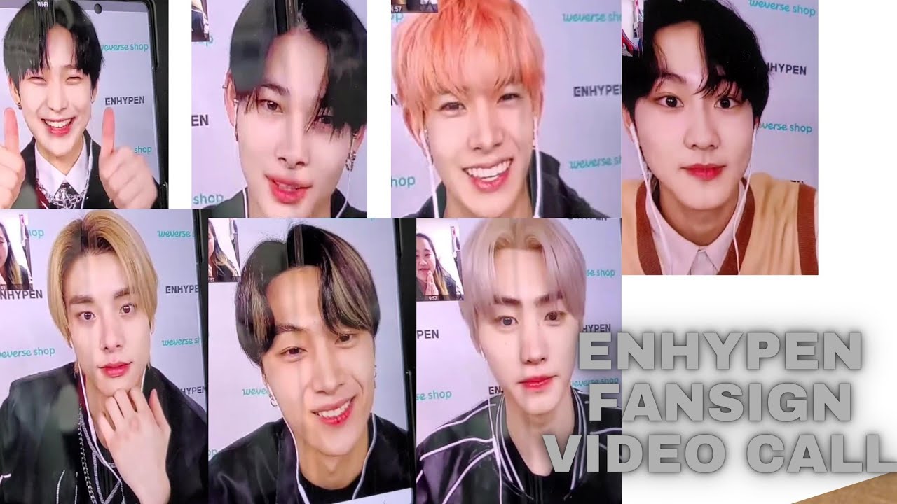 Enhypen Fansign Video Call Dimension Answer #엔하이픈 #enhypen - YouTube