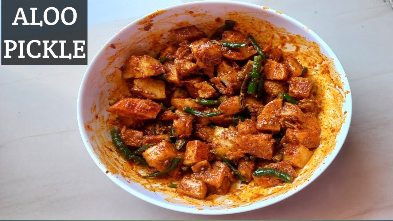 Aloo Achaar | Aloo Pickle| Tasty Achaar | Boiled Potato Pickle | Simple ...