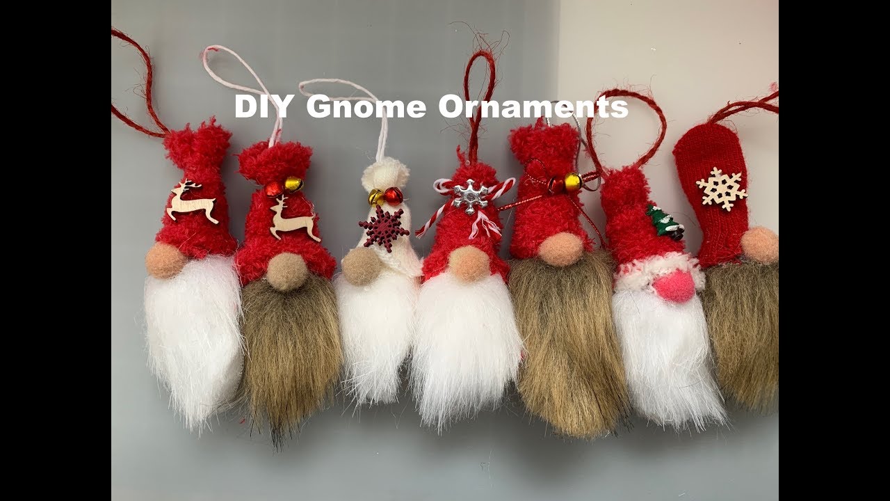 DIY Christmas Ornaments. Mini Gnome Ornaments DIY 🎄🧙‍♂️ - YouTube