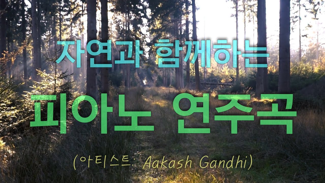 자연과 함께하는 피아노 연주곡(아티스트: Aakash Gandhi) / 1hr / With nature a piano piece ...