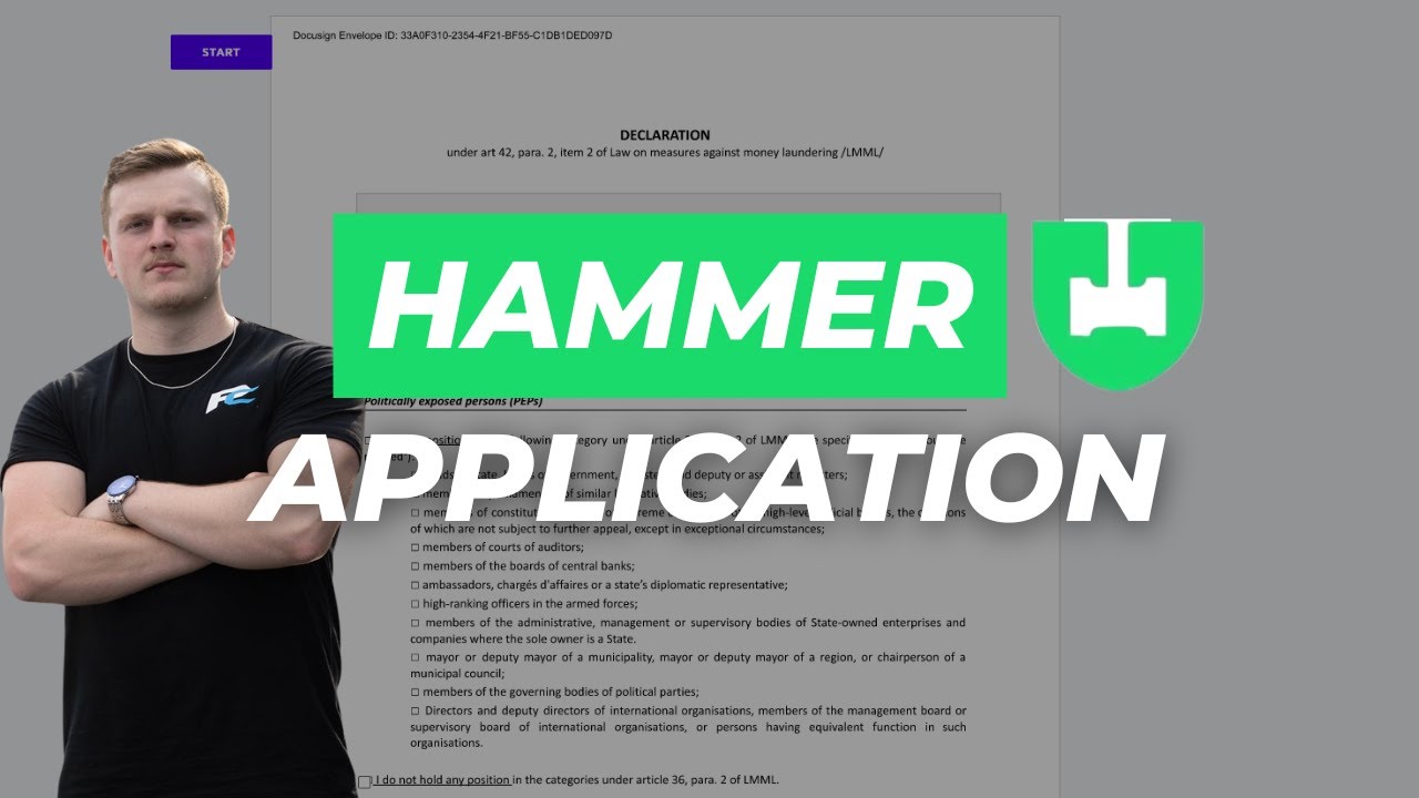 Filling out your Application (Hammer by Alaric Securities) - YouTube