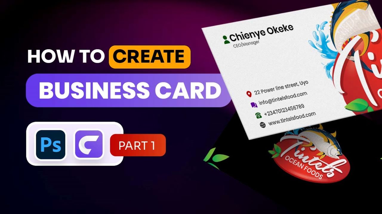 How To Design A Client Standard Business Card For print & publish - YouTube