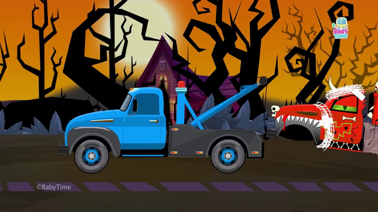 Fire Truck War Good Vs Evil Scary Fire Vehicles Halloween Videos For ...