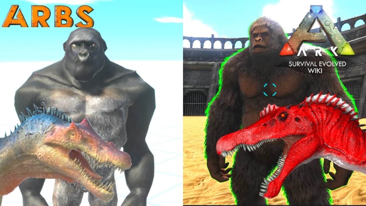 ARBS VS ARK | KING KHUNG | COMPARATION - ANIMAL REVOLT BATTLE SIMULATOR ...