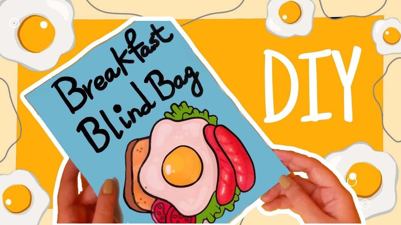 DIY Breakfast Blind Bag: Paper Craft Unboxing and Tutorial - YouTube