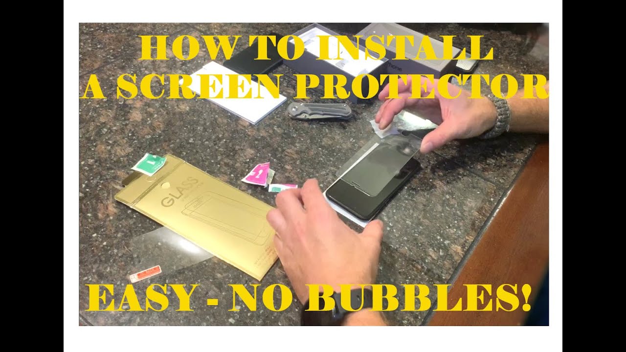 How To Install ANY Tempered Glass Screen Protector - NO Bubbles ...