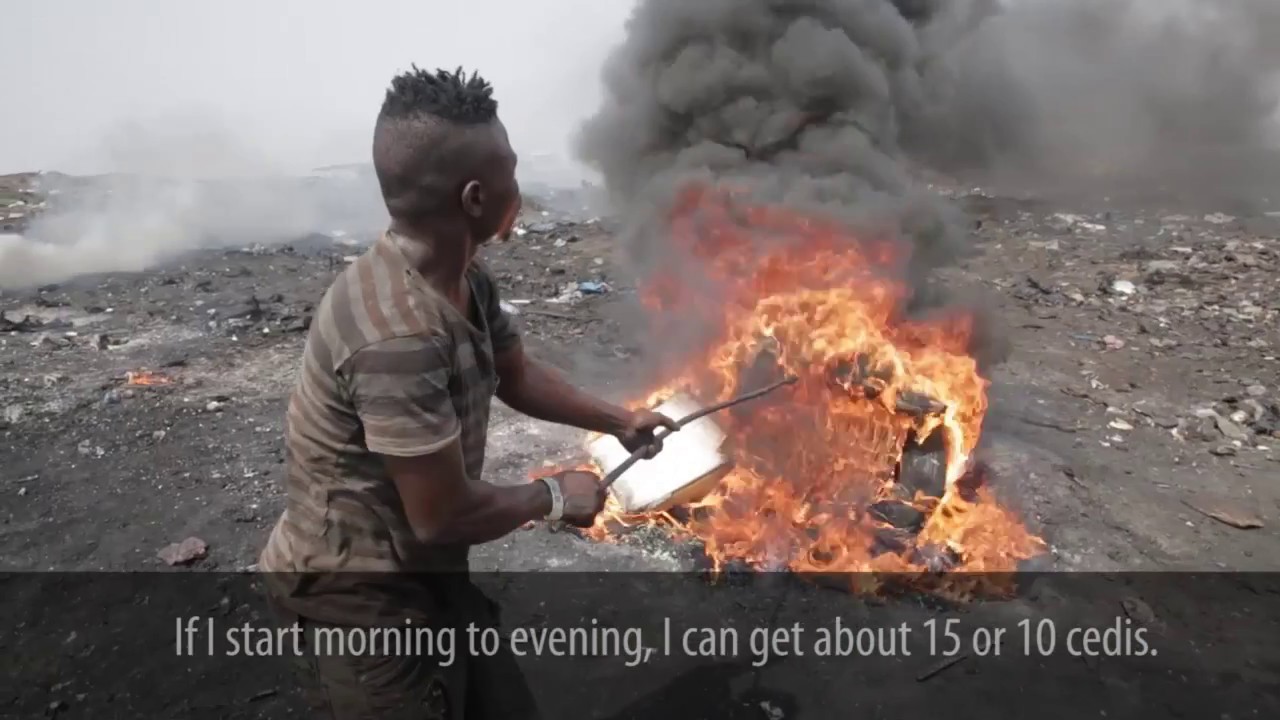 Digital Danger - The health impact of burning electronic waste - YouTube
