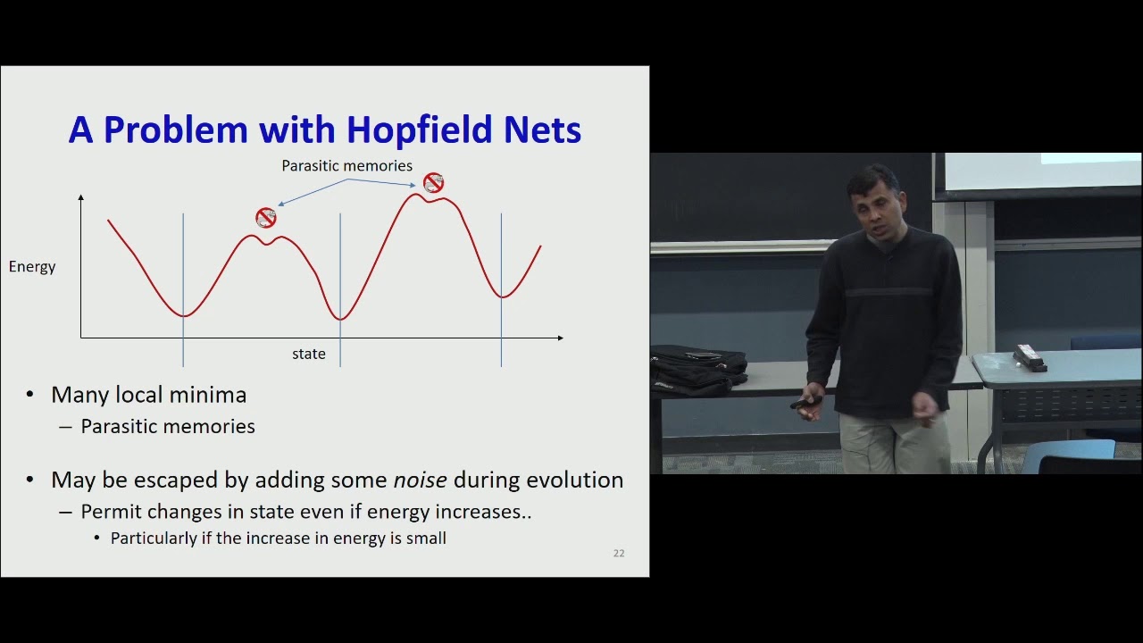 Lecture 22 | Hopfield Nets and Boltzmann Machines (Part 2) - YouTube