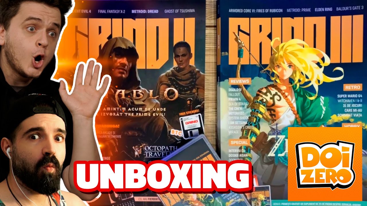 UNBOXING Revista GRIND Singura revista de Gaming din Romania - YouTube