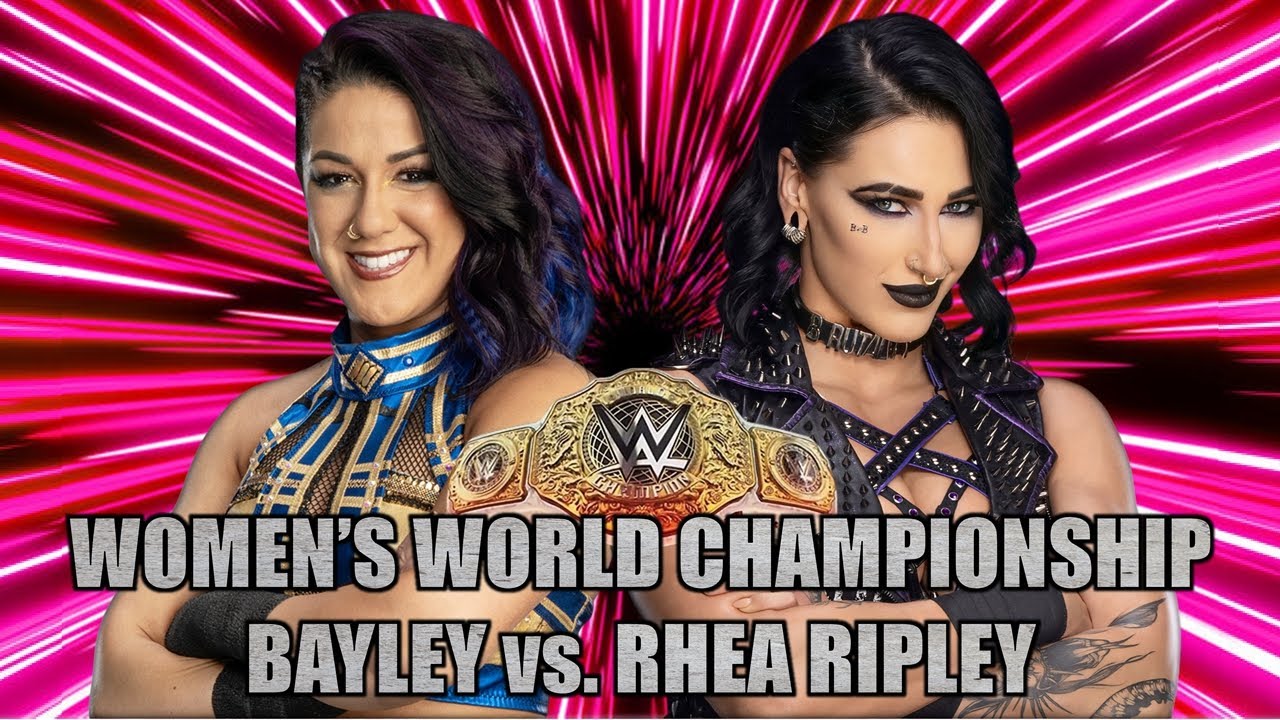 WWE 2K24 : 2024.12.12_1_WOMEN'S WORLD CHAMPIONSHIP_BAYLEY vs. RHEA ...