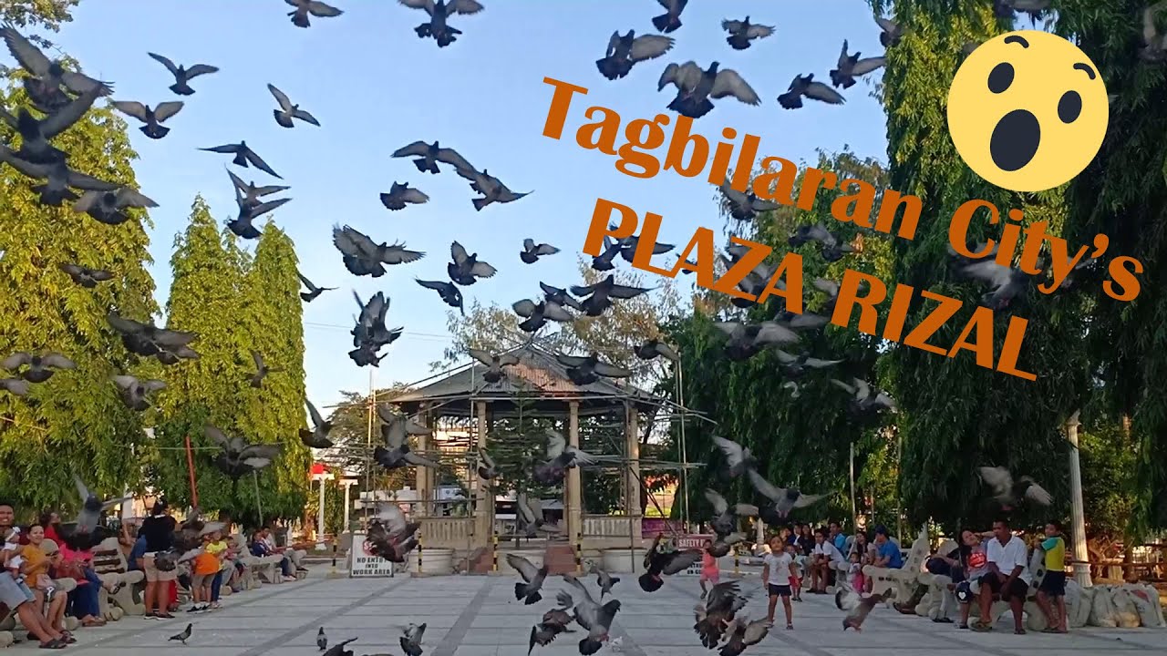 Plaza Rizal in Tagbilaran City | Afternoon with the Flying Doves - Loop ...