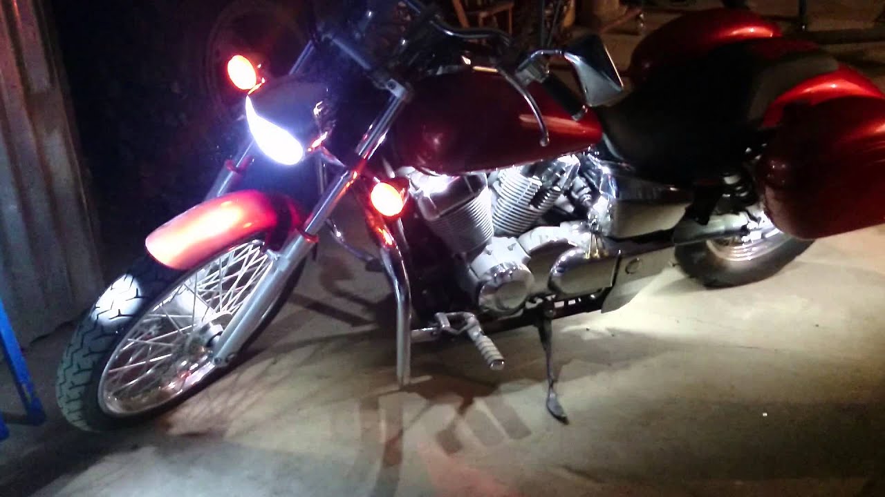 Honda VT750 shadow spirit XKGlow LED Light - YouTube
