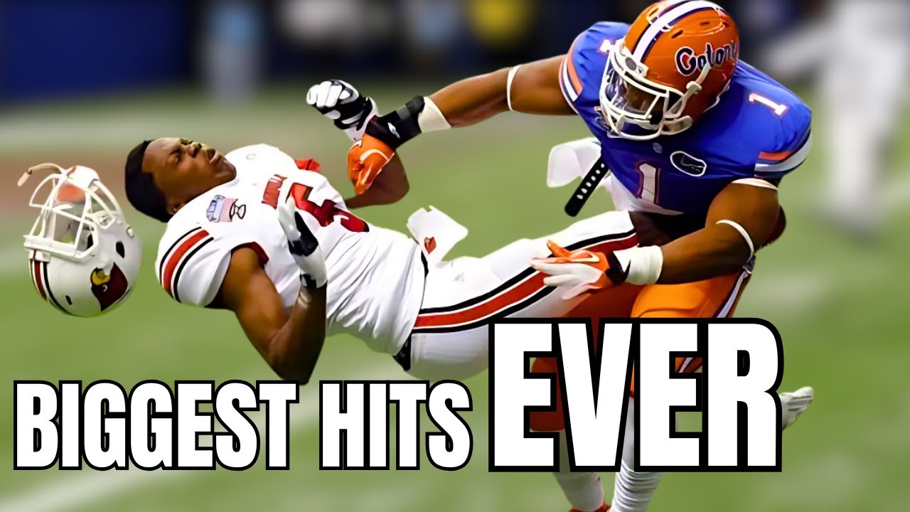 Aussie Reacts to Hardest College Football Collisions EVER! - YouTube