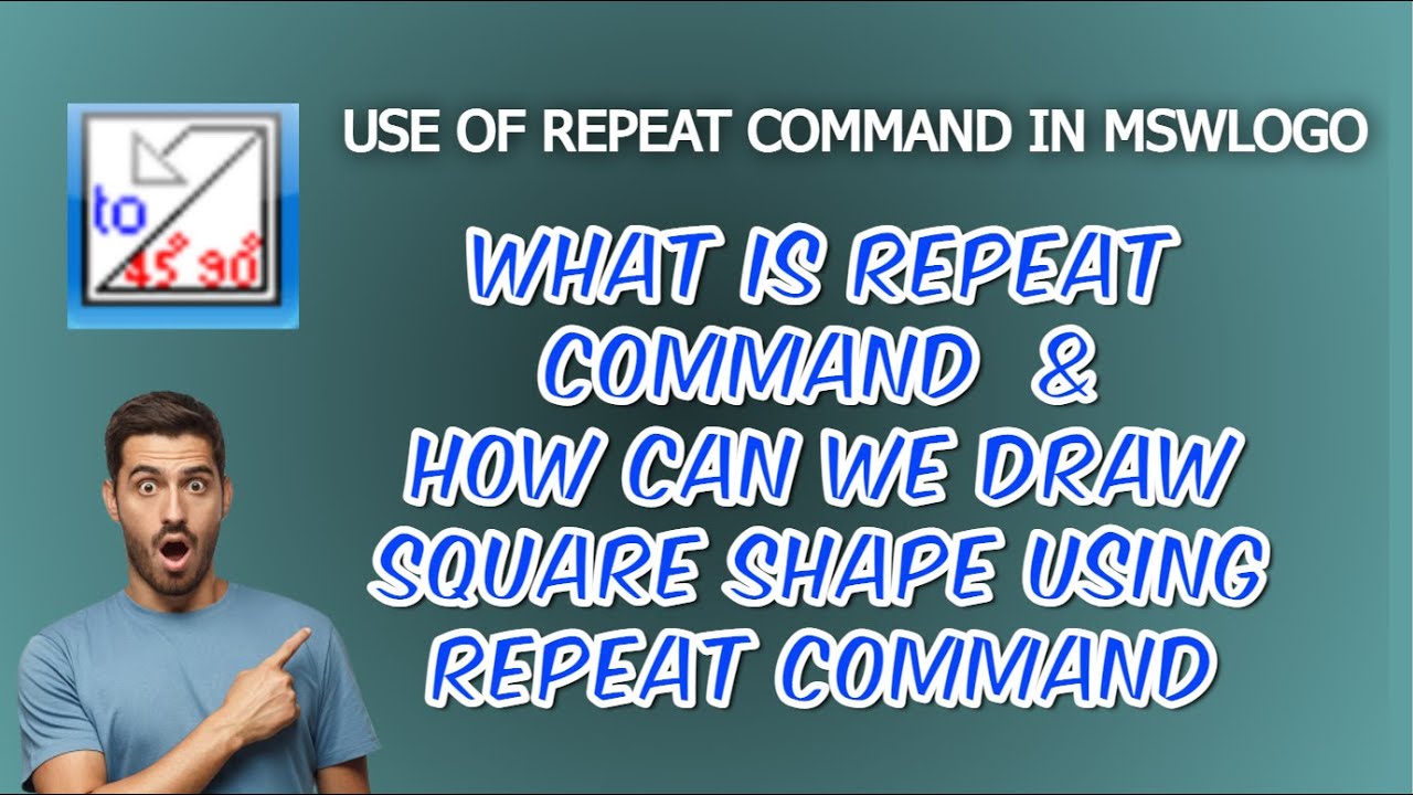 USE OF REPEAT COMMAND (for making different Shapes) - YouTube
