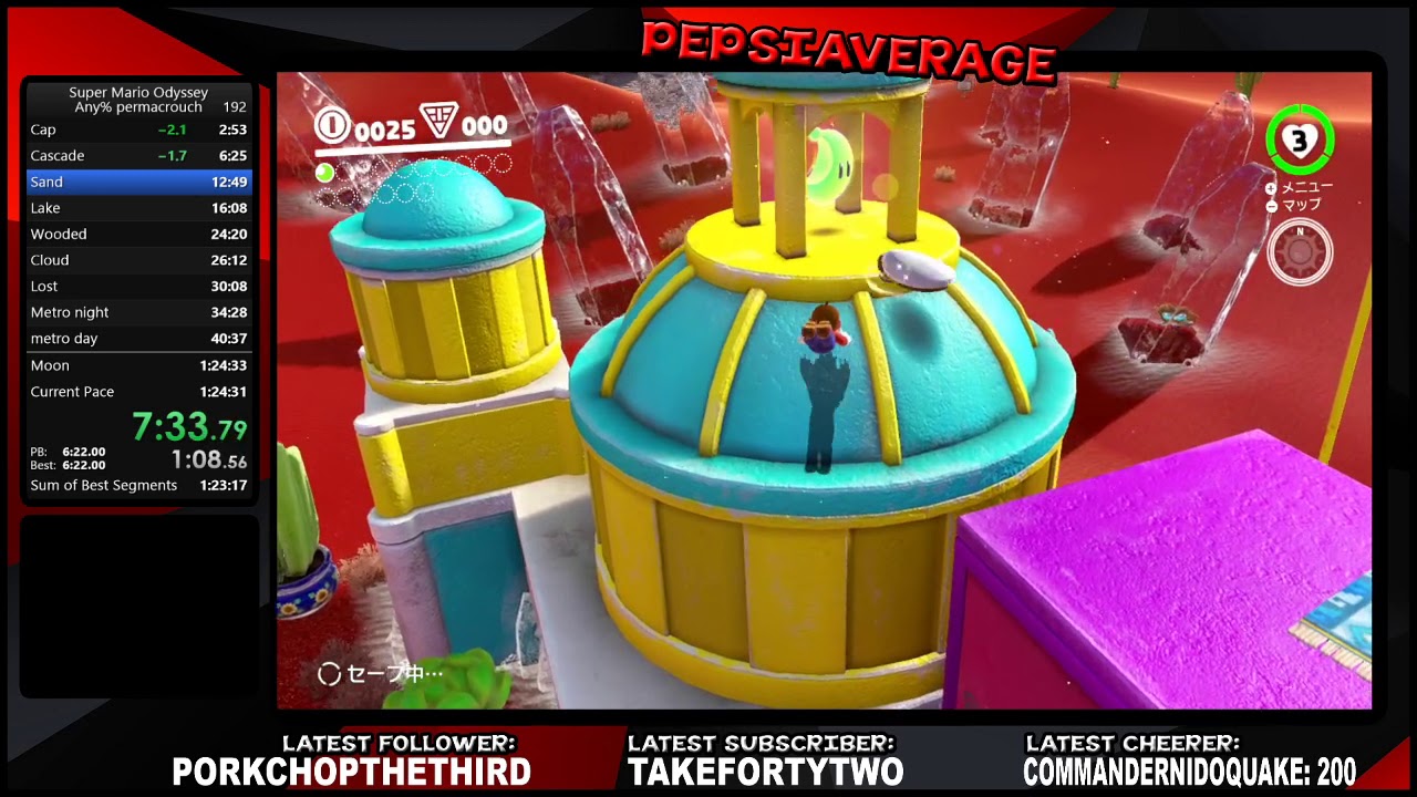 super mario odyssey perma crouch% new wr 1:22 - YouTube