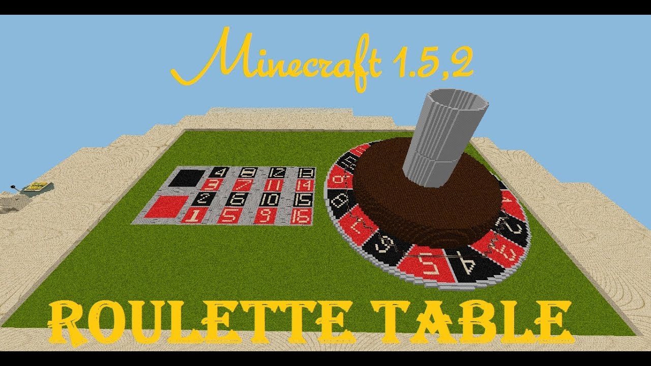 Minecraft 1.5.2: Fully Function Roulette Table - YouTube