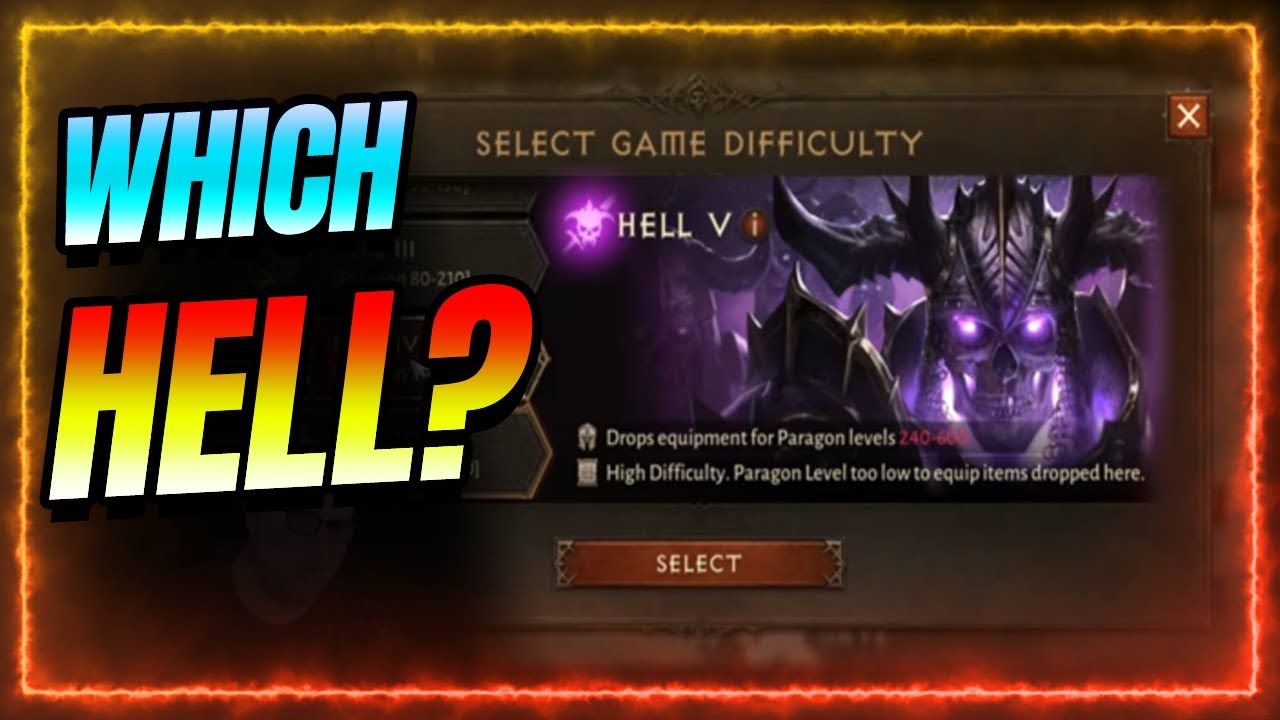 What HELL difficulty should you be Farming? | Diablo Immortal - YouTube
