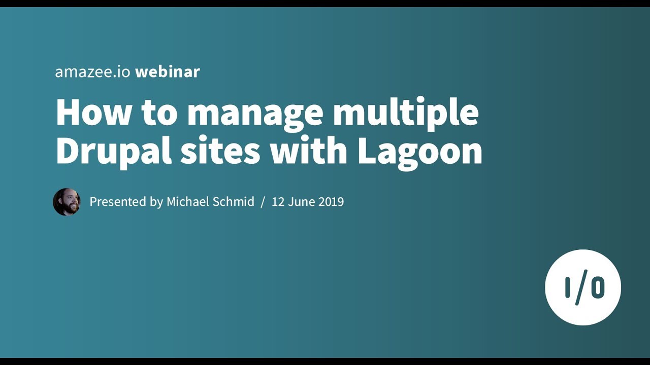 How to manage Multiple Drupal sites with Lagoon - YouTube