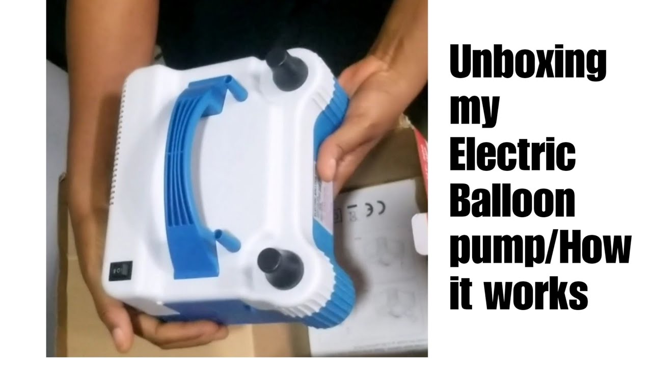 How an electric ballon pump works/ unboxing my HT-508 Electric Balloon ...