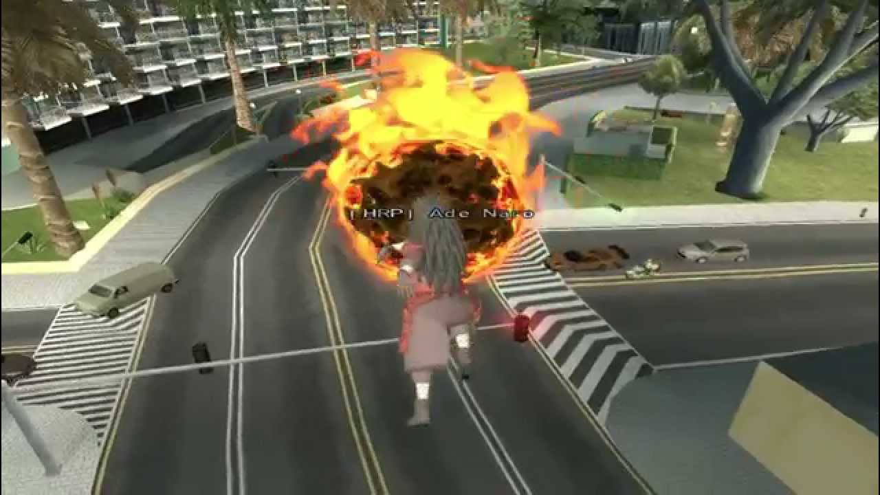 Katon Goukakyuu no Jutsu on Air GTA San Andreas - YouTube