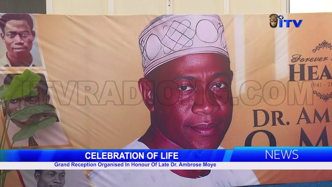 Grand Reception Organised In Honour Of Late Dr. Ambrose Moye - YouTube
