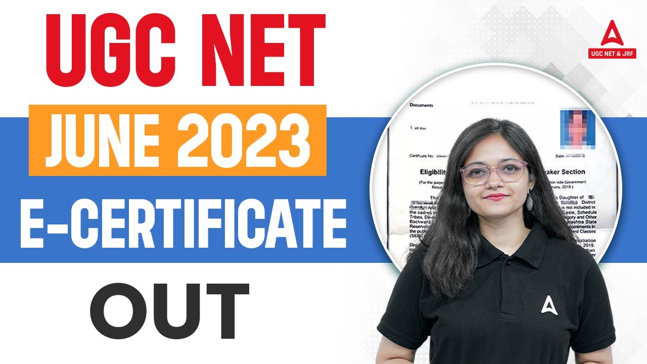 UGC NET E CERTIFICATE 2023 Out I UGC NET E CERTIFICATE Kaise Download ...