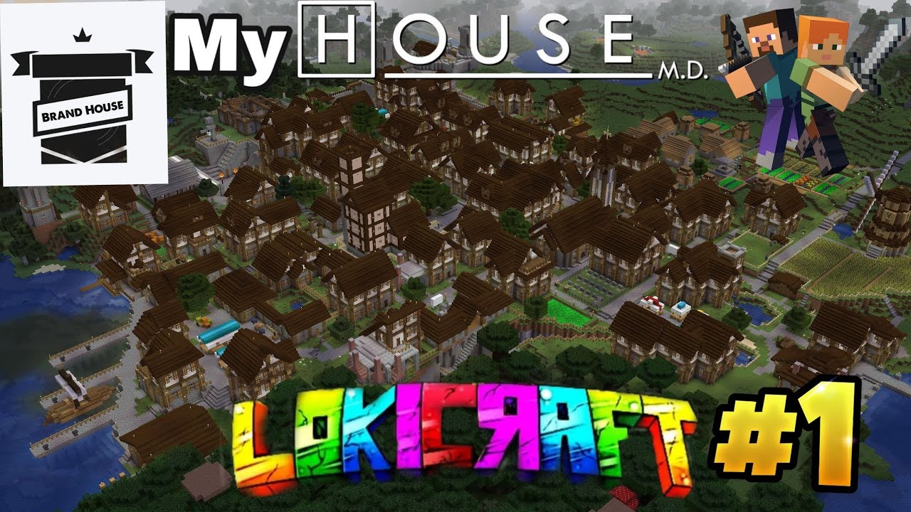 MY FIRST TIME HOUSE IN LOKI CRAFT #1 - YouTube
