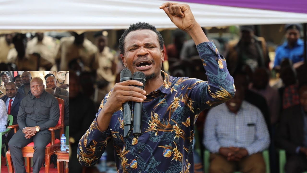 THIS GUY! BOLD MUMIAS EAST MP PETER SALASYA LECTURE KAKAMEGA GOVERNOR FACE-TO-FACE IN HIS EVENT ...