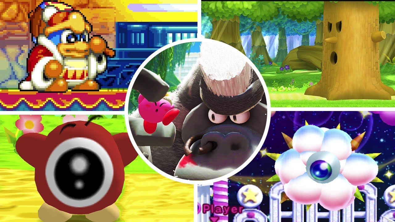 First Bosses Evolution in Kirby Games - YouTube