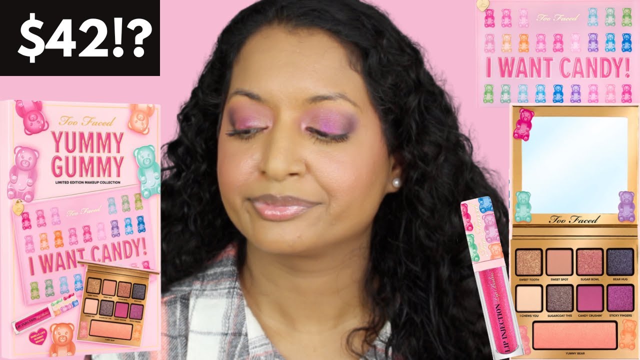 Too Faced Yummy Gummy Makeup Set Review - YouTube