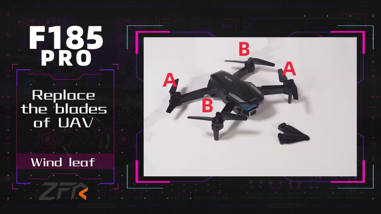 F185 PRO Mini RC Drone with 4K Dual Camera WIFI FPV Obstacle Avoidance ...