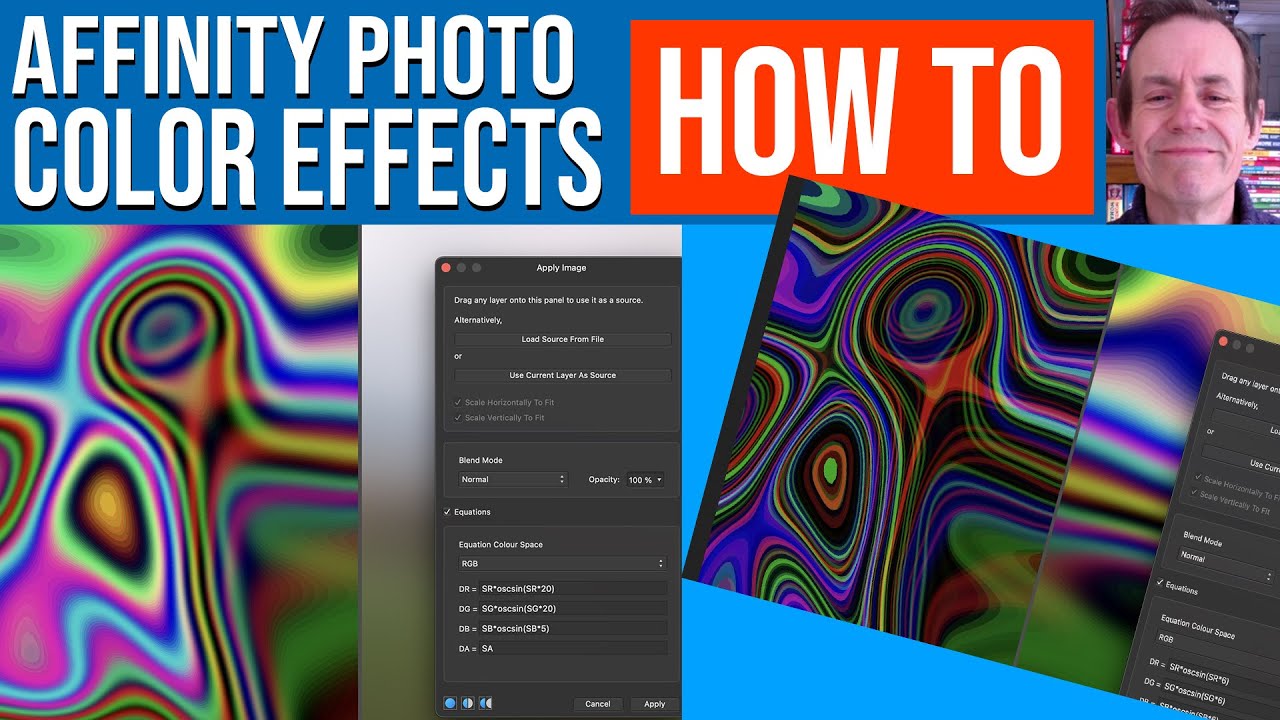 Affinity Photo : Extreme Color Effects / Solarise / Add Noise Using ...