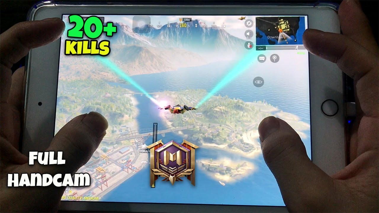 4 FINGERS + FULL HANDCAM IPAD MINI 5 | SOLO VS SQUAD - Call Of Duty ...