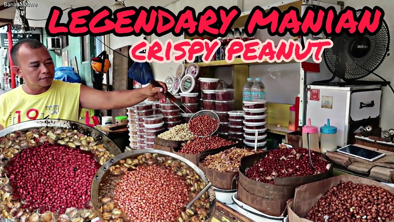 Freshly Cooked Crispy Peanut with Deep Fried Garlic- Filipino Street ...