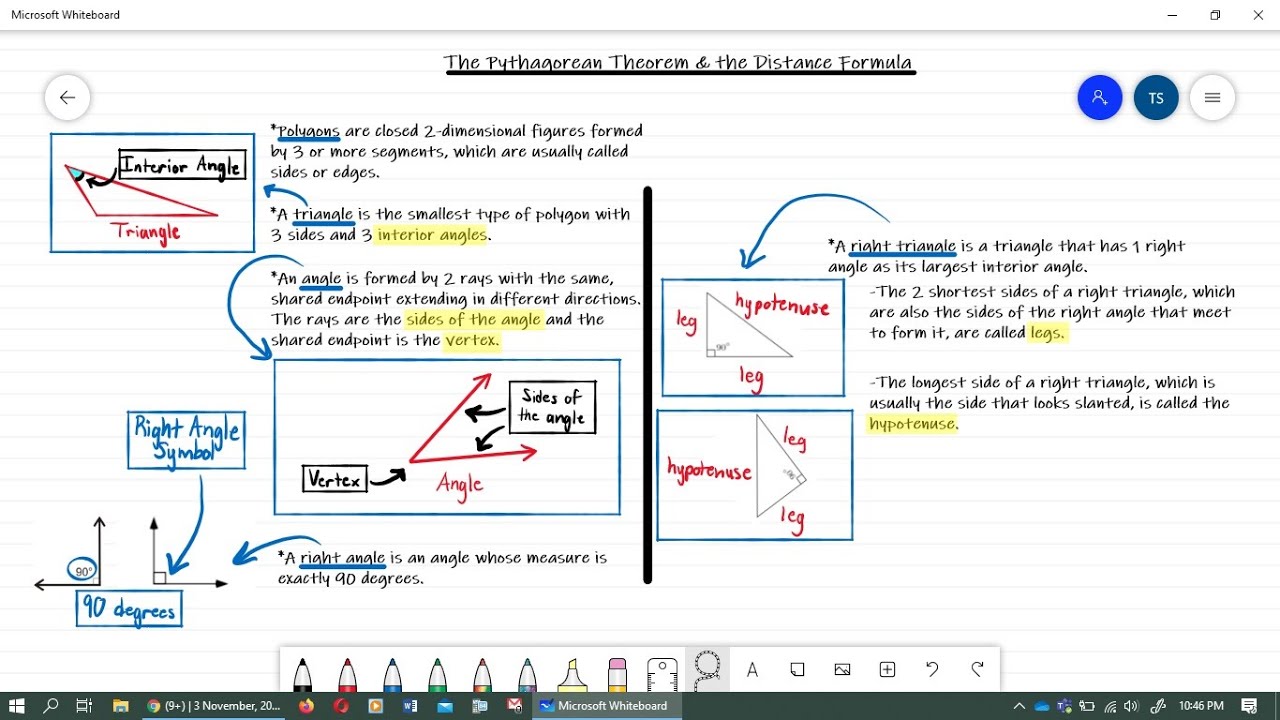 The Pythagorean Theorem & Distance Formula Tutorial Video - YouTube