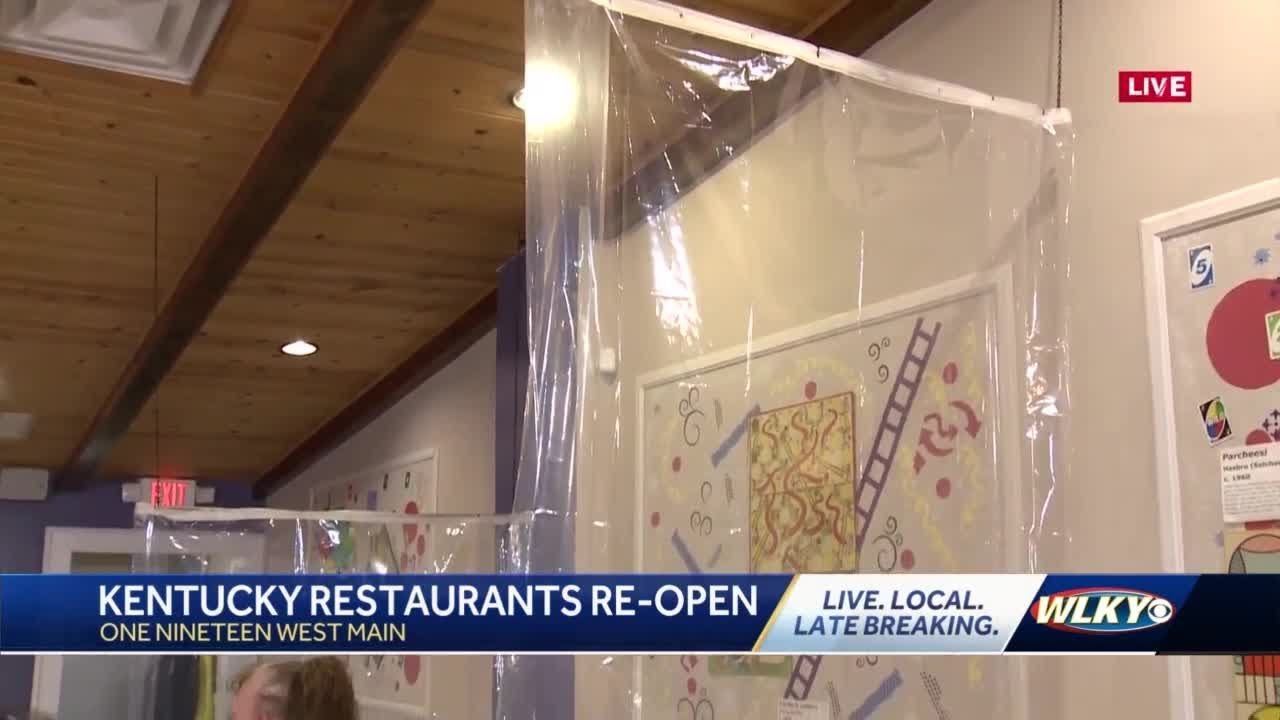 La Grange restaurant puts up "corona blockers" ahead of reopening ...