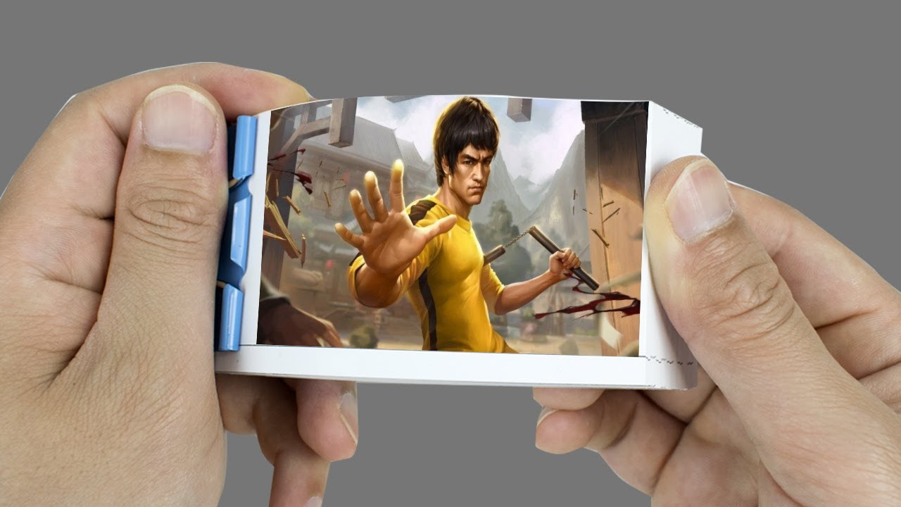 Bruce Lee's wonderful kung fu fight comes from flip book animation ...