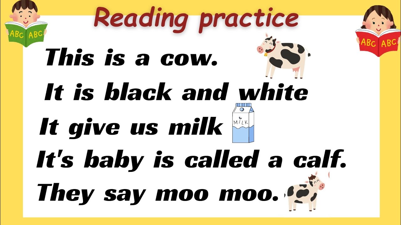 English Practice Reading p1 | Learn how to read | Improve reading || it ...